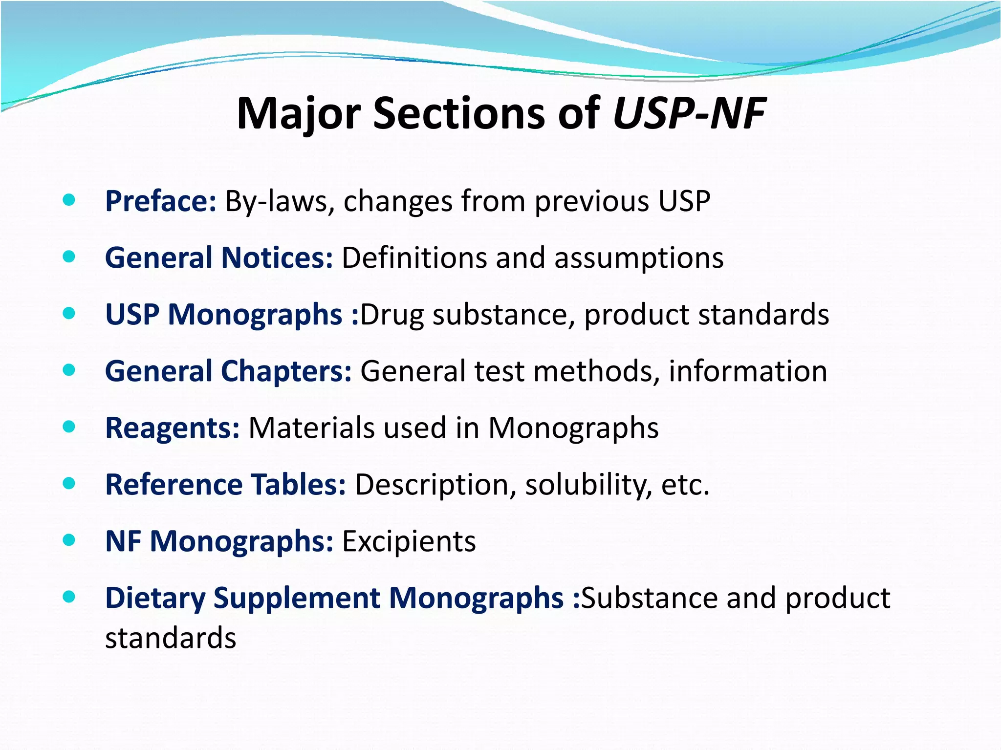 USP General Notices &General Chapters An Overview Dr.A.Amsavel | PDF