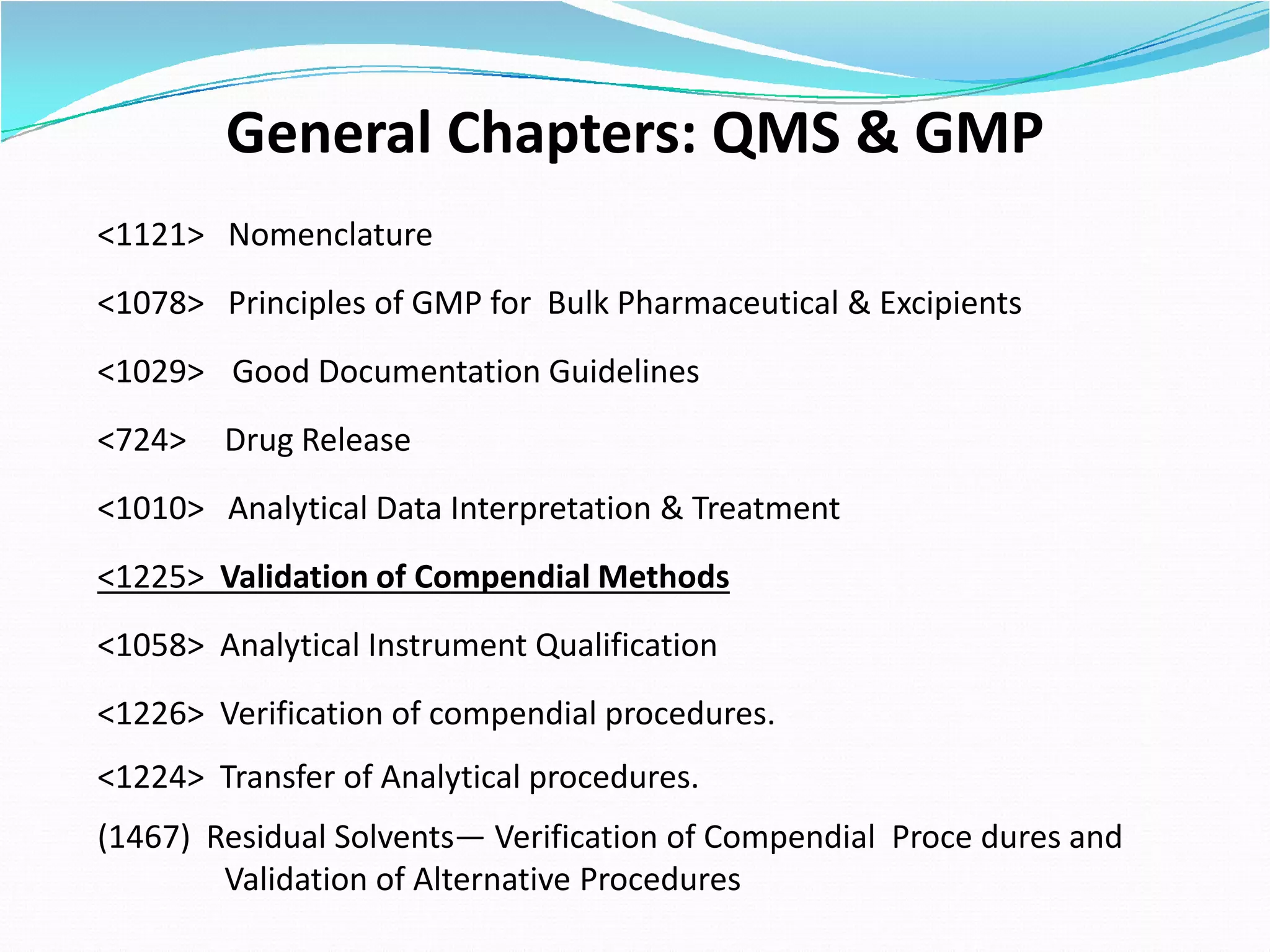 USP General Notices &General Chapters An Overview Dr.A.Amsavel | PDF