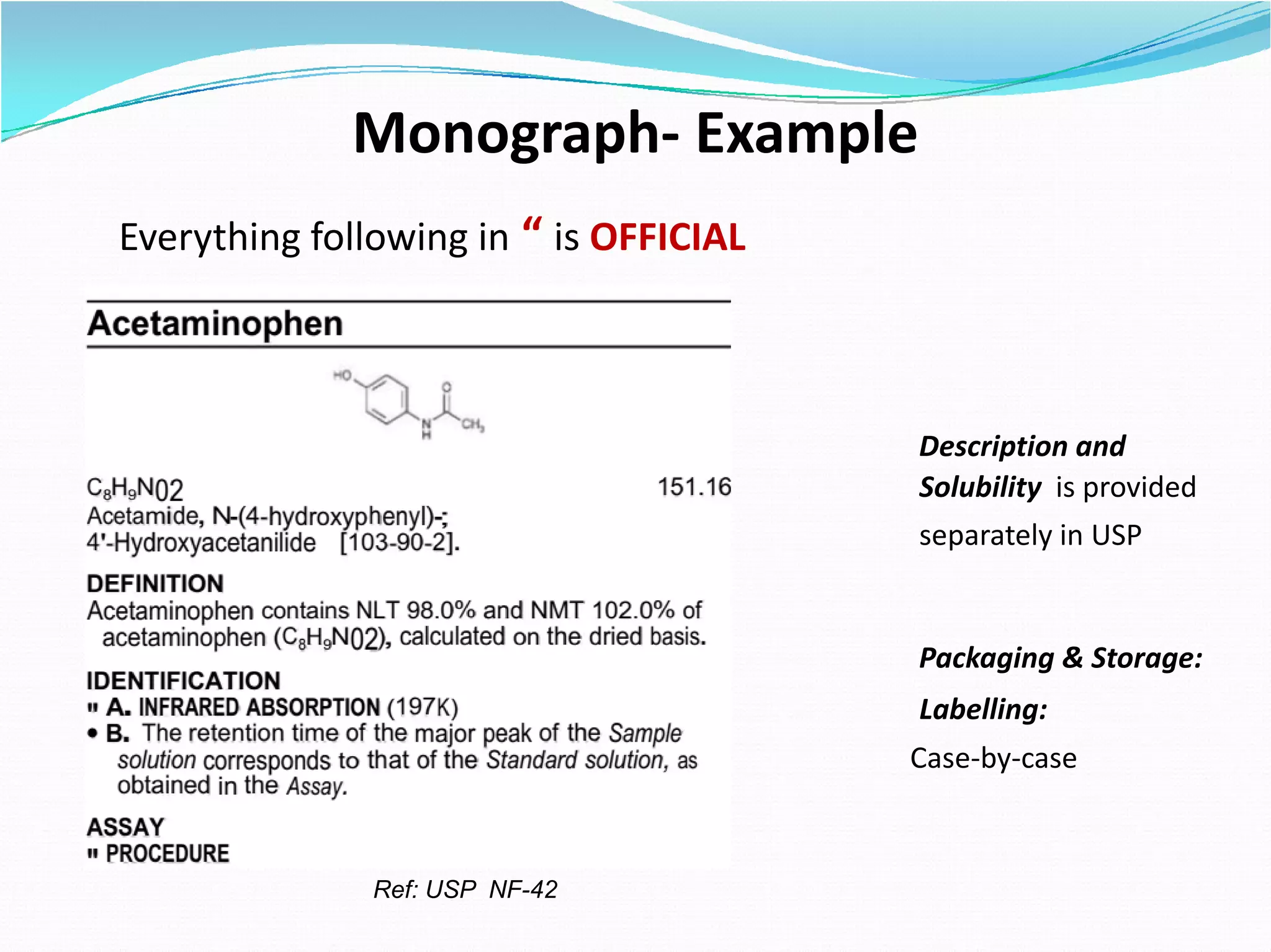 USP General Notices &General Chapters An Overview Dr.A.Amsavel | PDF