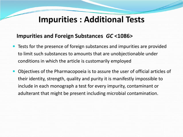 USP General Notices &General Chapters An Overview Dr.A.Amsavel | PDF