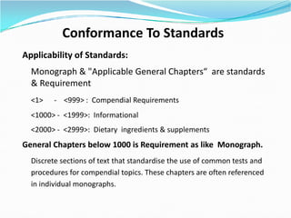 USP General Notices &General Chapters An Overview Dr.A.Amsavel | PDF