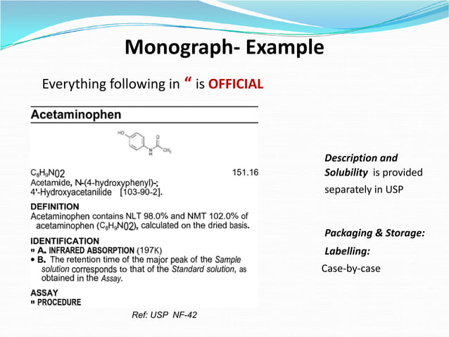 USP General Notices &General Chapters An Overview Dr.A.Amsavel | PDF