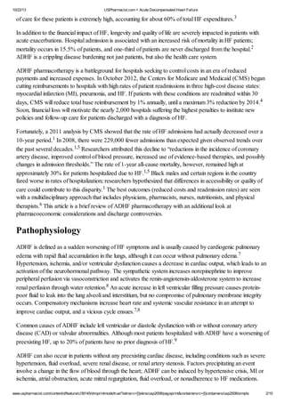 Us pharmacist ADHF | PDF