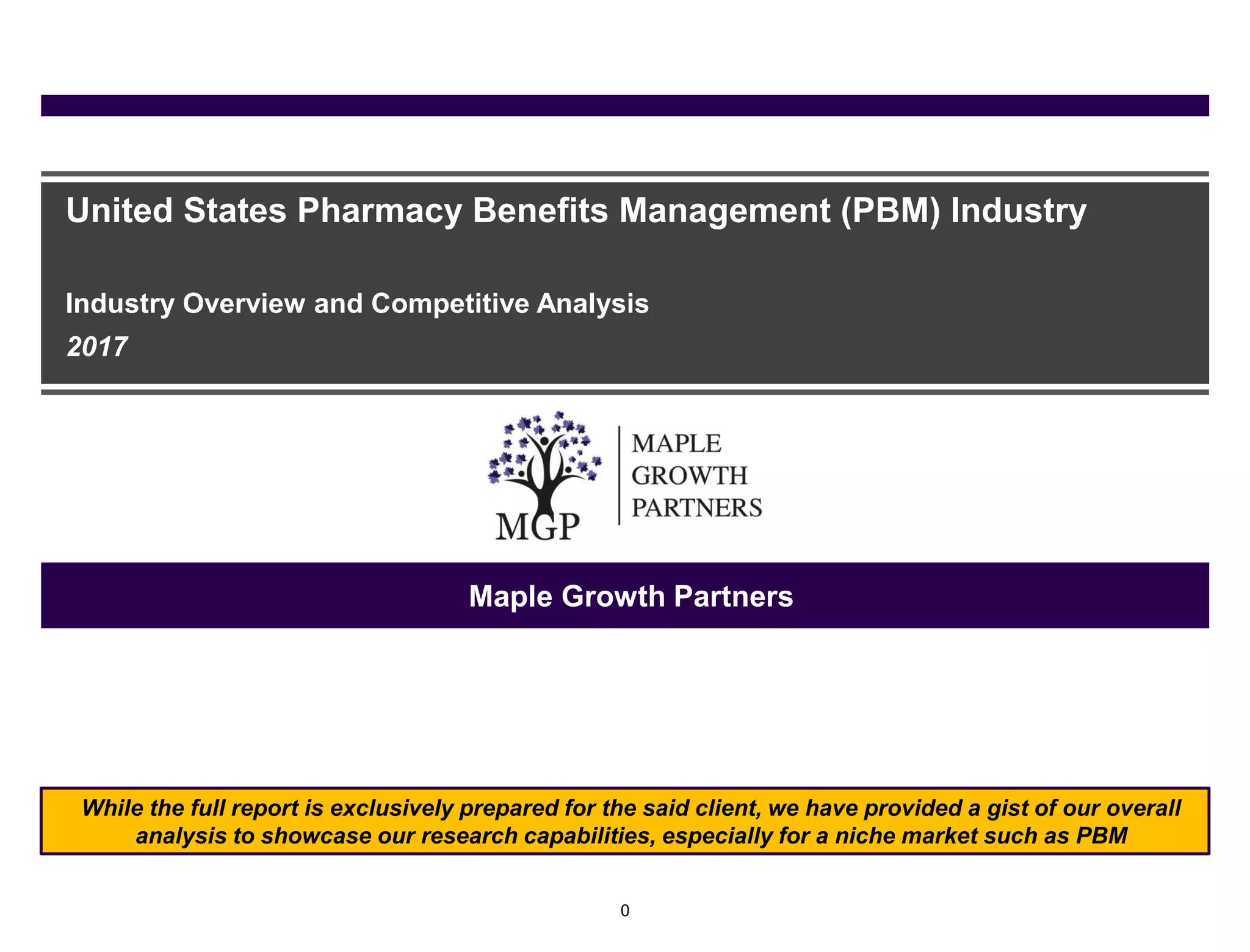 USA Pharmacy Benefits Management Market Overview | PDF