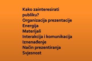 Uspješna prezentacija u 8 koraka | PPTX