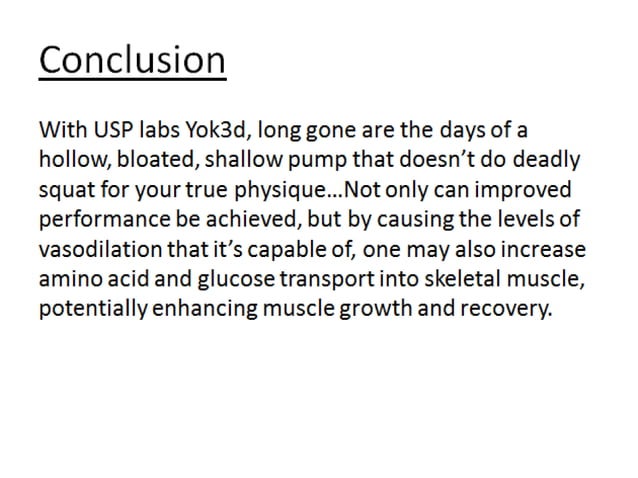 Usp labs yok3d | PPT