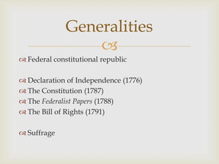 US political system | PPTX