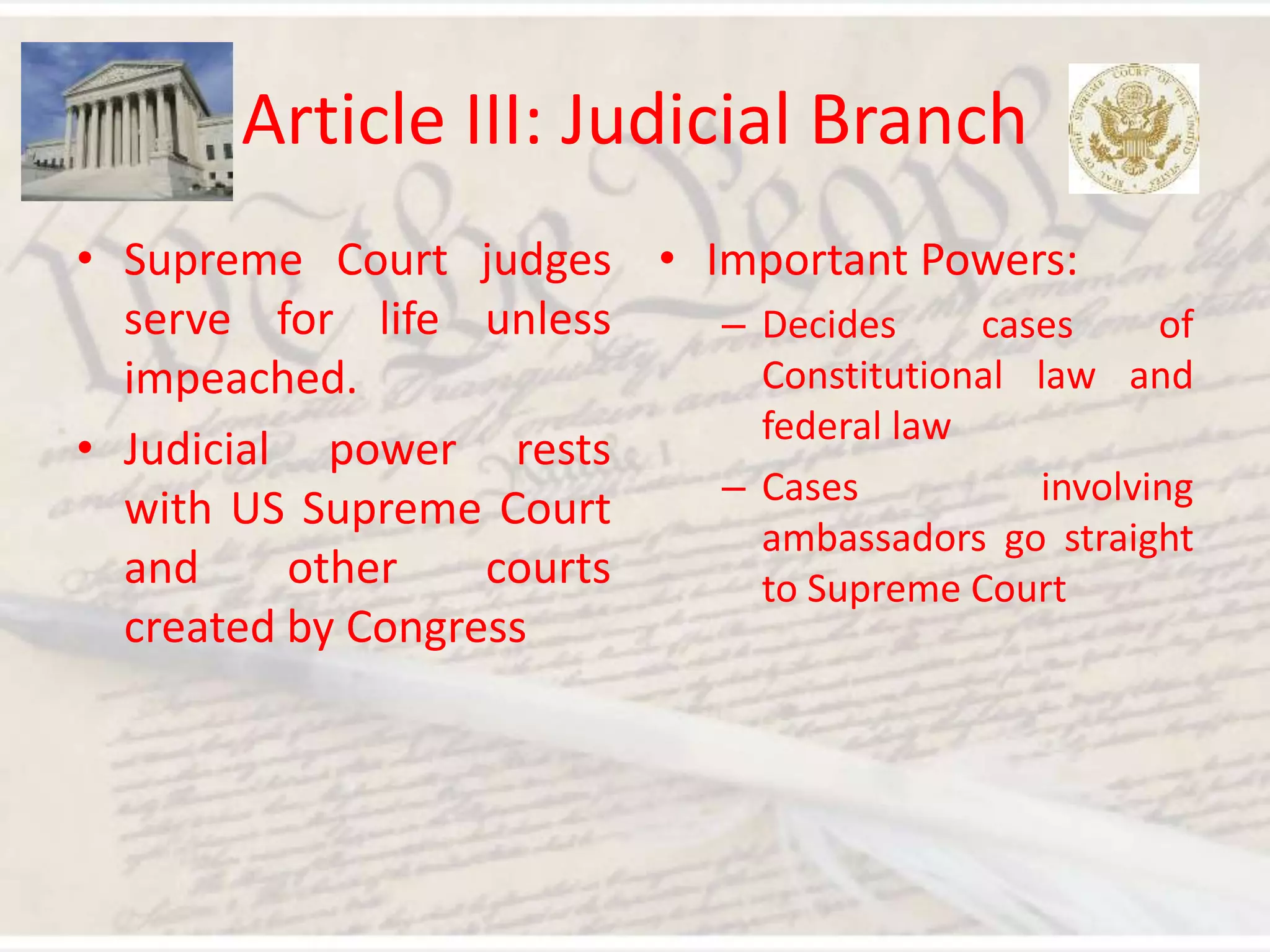 Us political system | PPT