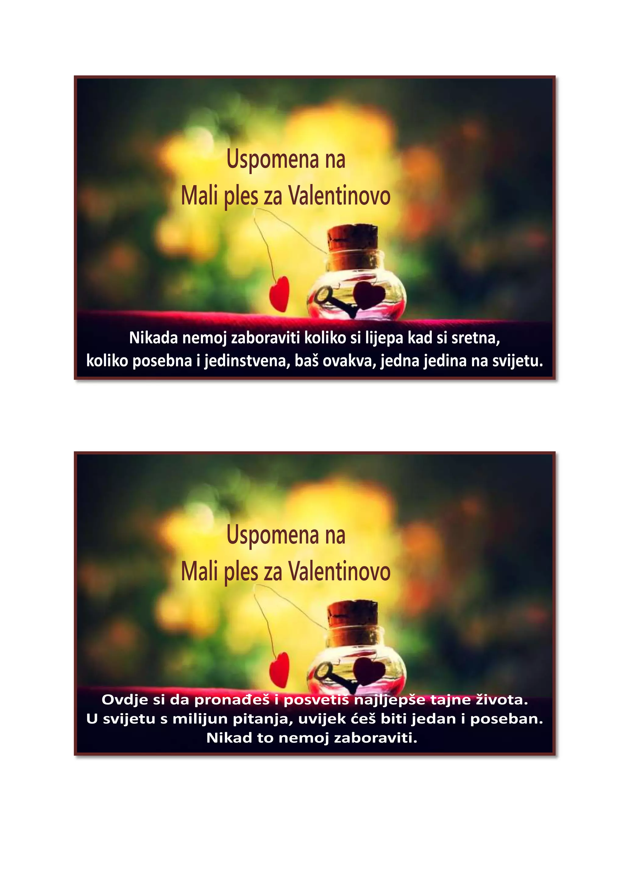 Uspomena na Mali ples za Valentinovo | DOCX
