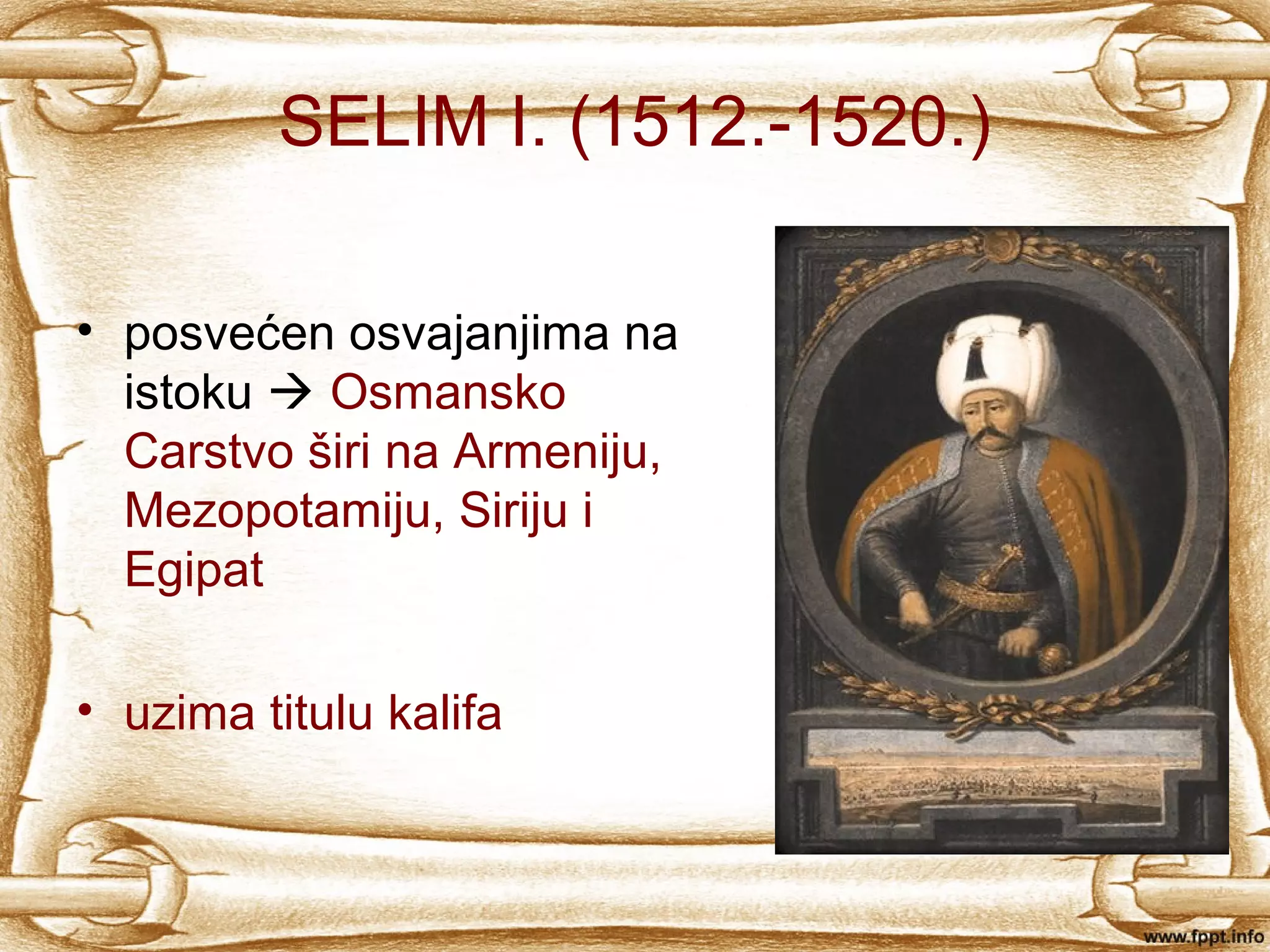 Uspon osmanskog carstva | PPT