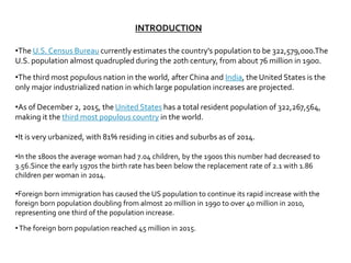 USA Population 2016 | PPTX