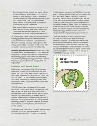 U.S. Postal Service Annual Sustainability Report 2011 ...