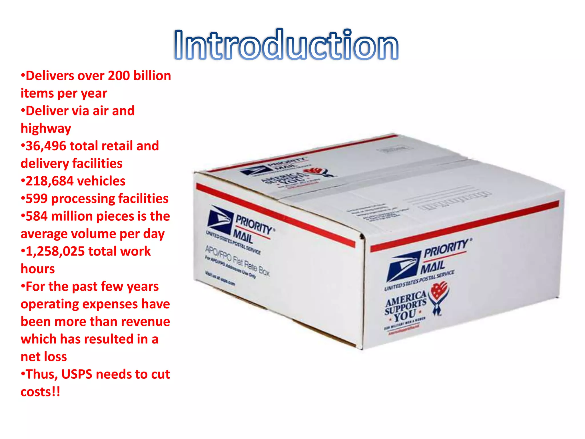 USPS - Optimizing Highway Transportation | PPTX | Logistics and ...