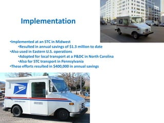 USPS - Optimizing Highway Transportation | PPTX | Logistics and ...