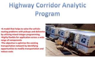 USPS - Optimizing Highway Transportation | PPTX | Logistics and ...