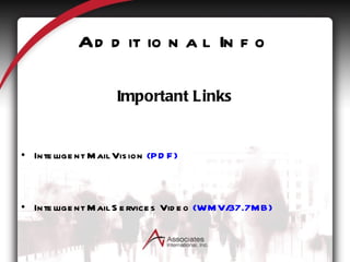 Usps i mb-presentation | PPT