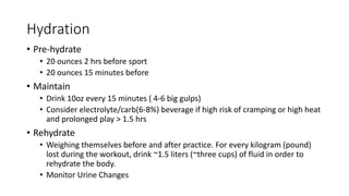 USPTA Nutrition for the Tennis Athlete 2024 | PPTX