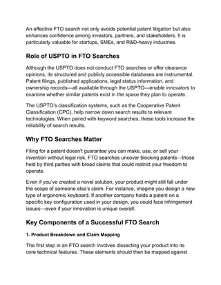 USPTO Guidelines on Freedom to Operate (FTO) Searches – Everything You ...