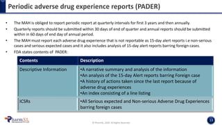 Pharmacovigilance sytem in United States of America (USA) | PPTX