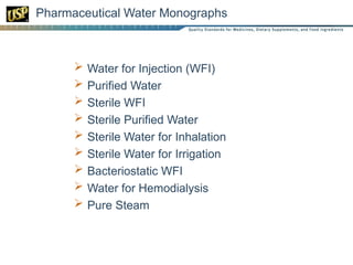USP; Water for Pharmaceutical Purposes.ppt