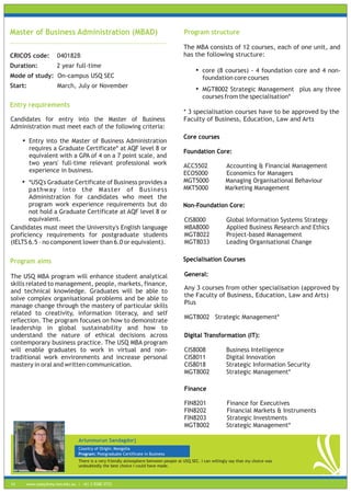 Usq brochure 2015 30 jan for print file | PDF