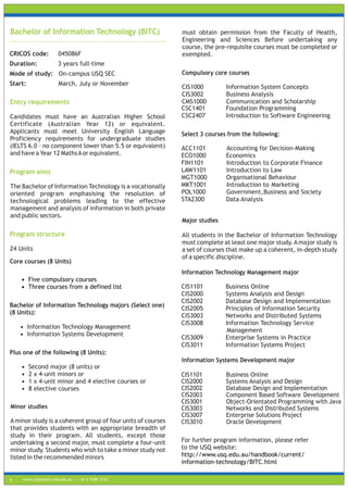 Usq brochure 2015 30 jan for print file | PDF