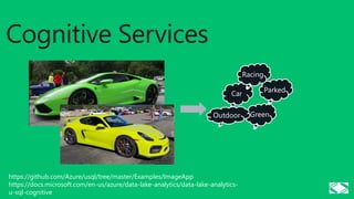 U-SQL Killer Scenarios: Custom Processing, Big Cognition, Image and JSON Processing at scale ...