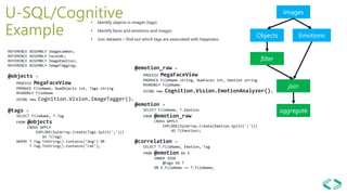U-SQL Killer Scenarios: Custom Processing, Big Cognition, Image and JSON Processing at scale ...