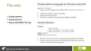 U-SQL - Azure Data Lake Analytics for Developers | PPTX
