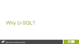 U-SQL - Azure Data Lake Analytics for Developers | PPTX