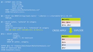 U-SQL - Azure Data Lake Analytics for Developers | PPTX