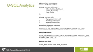 U-SQL - Azure Data Lake Analytics for Developers | PPTX