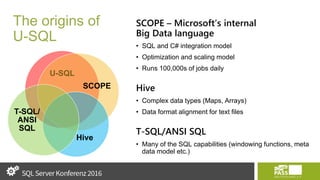 U-SQL - Azure Data Lake Analytics for Developers | PPTX