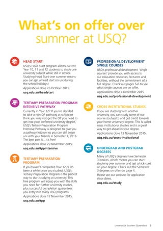 USQ Summer Study Guide 2015 | PDF