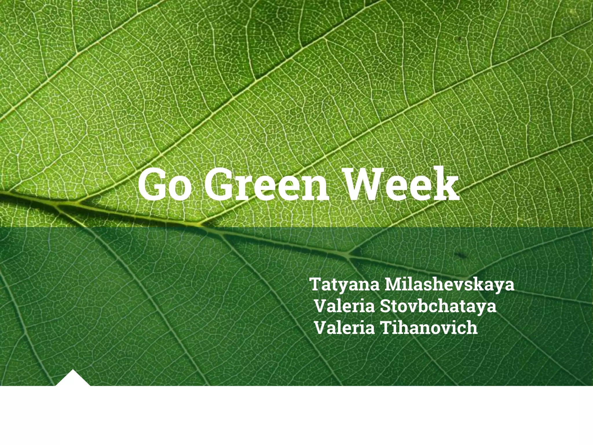 Go Green Week | PPTX
