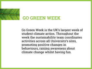 Go Green Week | PPTX
