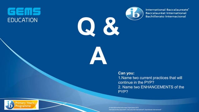 Usra Morning-IB/PYP Enhancements | PPTX