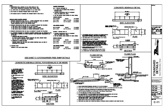 STANDARD ROAD DETAILS City of Richardson, Texas City USA