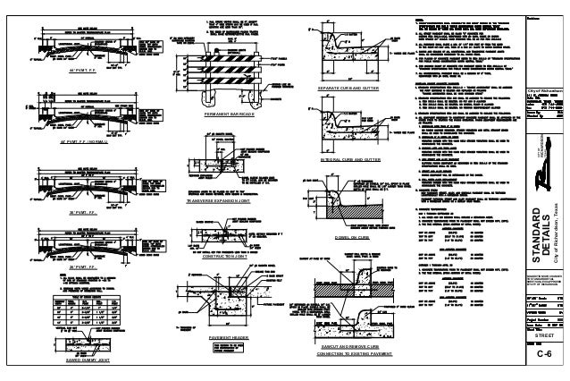 STANDARD ROAD DETAILS City of Richardson, Texas City USA