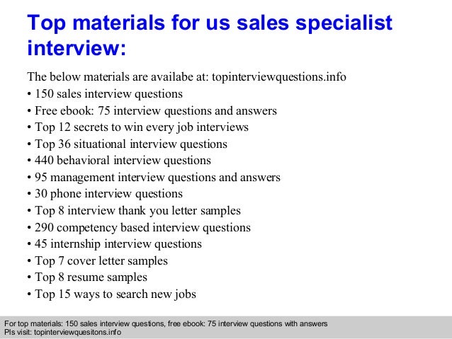 Us sales Specialist Interview Questions And Answers us-sales-specialist-interview-questions-and-answers