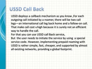 Ussd call back or UCB | PPSX