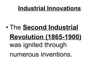 US Second Industrial Revolution | PPT