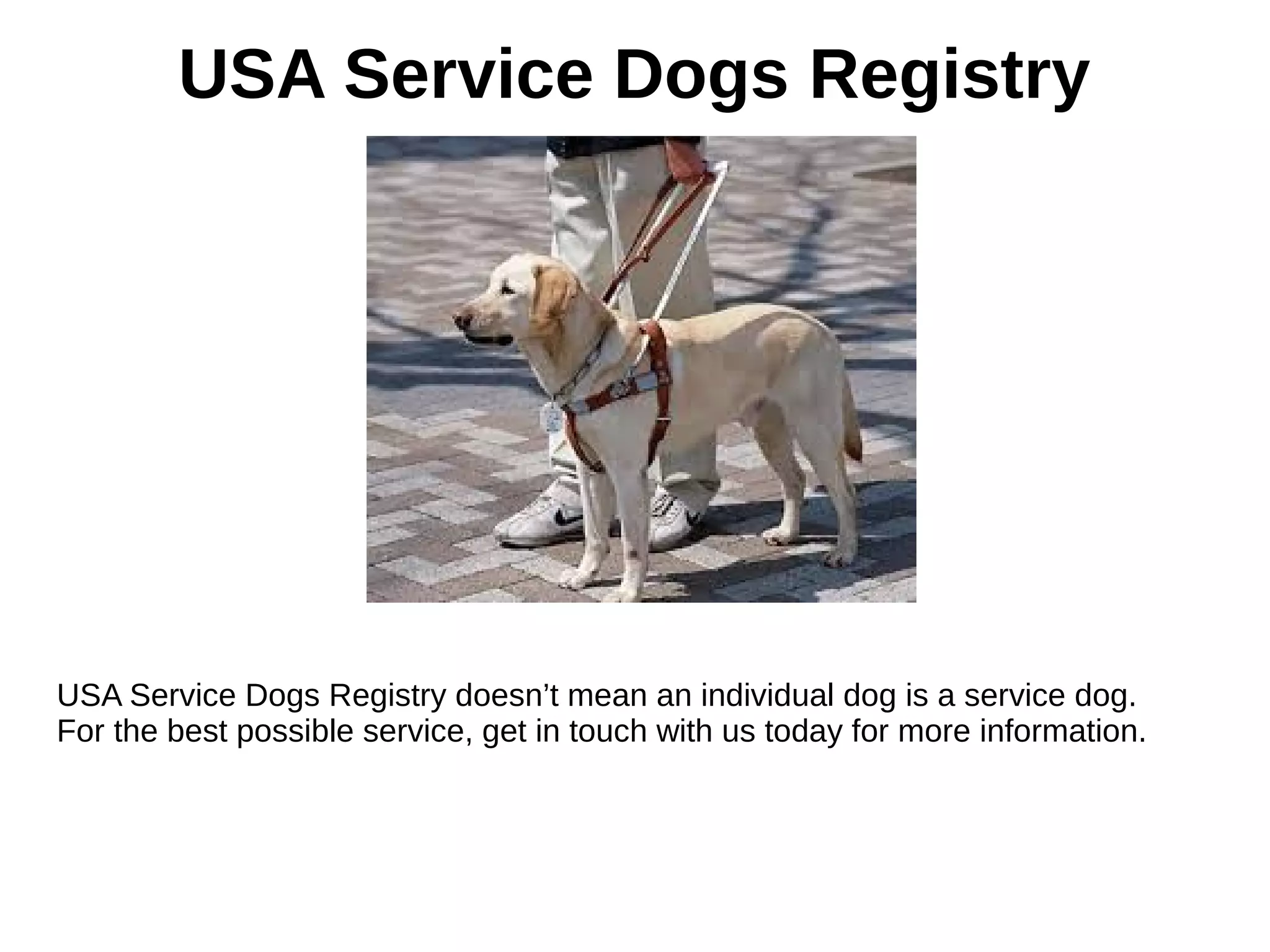 Service dog id | ODP