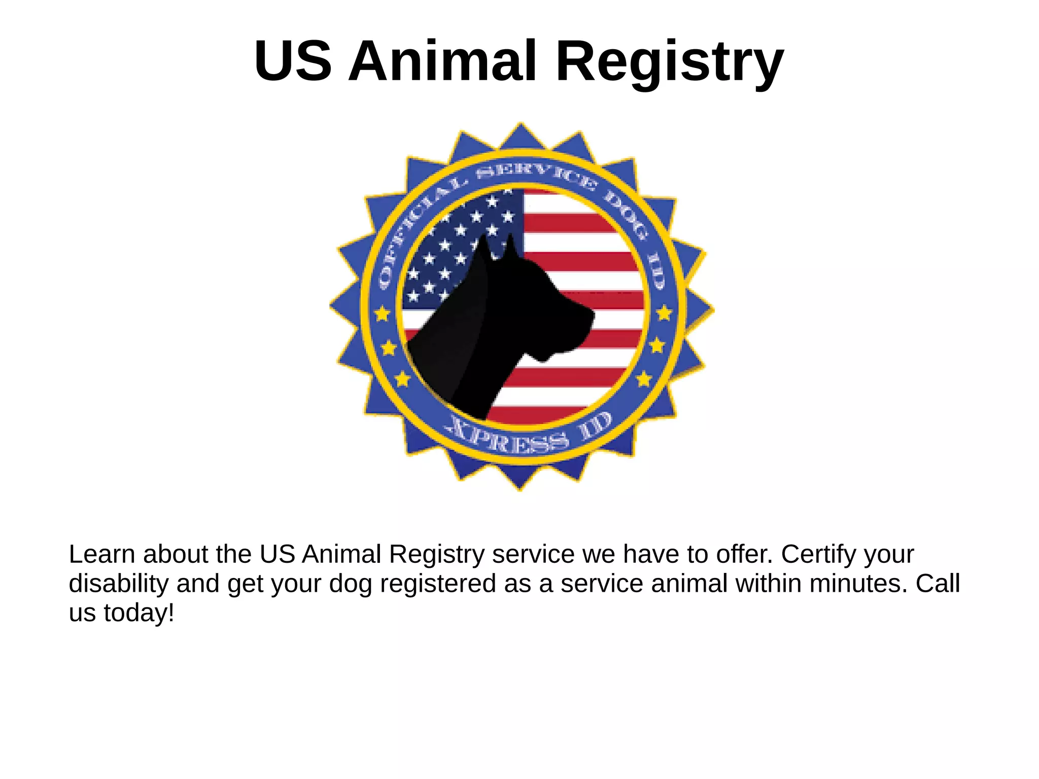 Service dog id | ODP