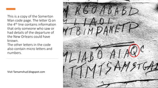 USS NEW ORLEANS: THE SOMERTON MAN CONNECTION | PPT