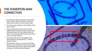 USS NEW ORLEANS: THE SOMERTON MAN CONNECTION | PPT