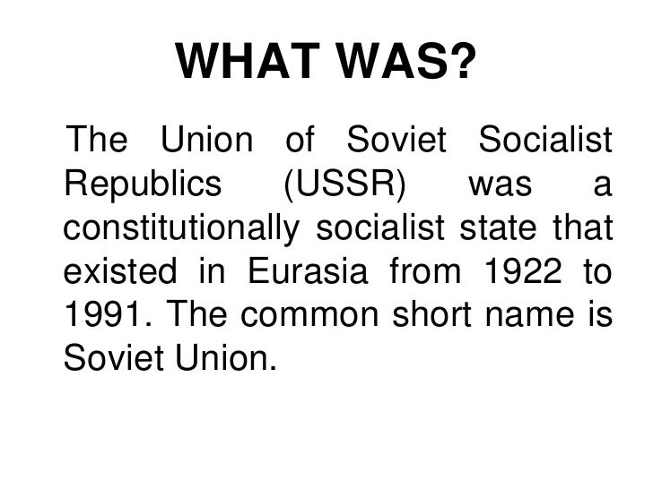 Ussr Meaning