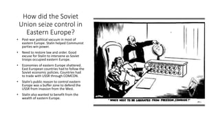 USSR Control | PPTX