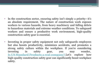 US Standard Products – Boost Workplace Safety with High-Quality ...