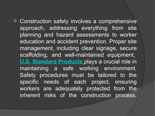 US Standard Products — Construction Safety and Right to Safe Work ...